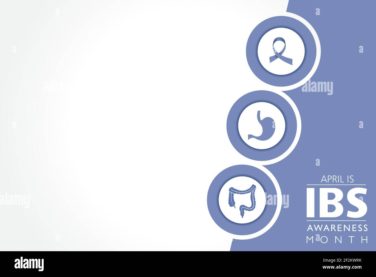 Vector Illustration of Irritable bowel syndrome (IBS) awareness month ...
