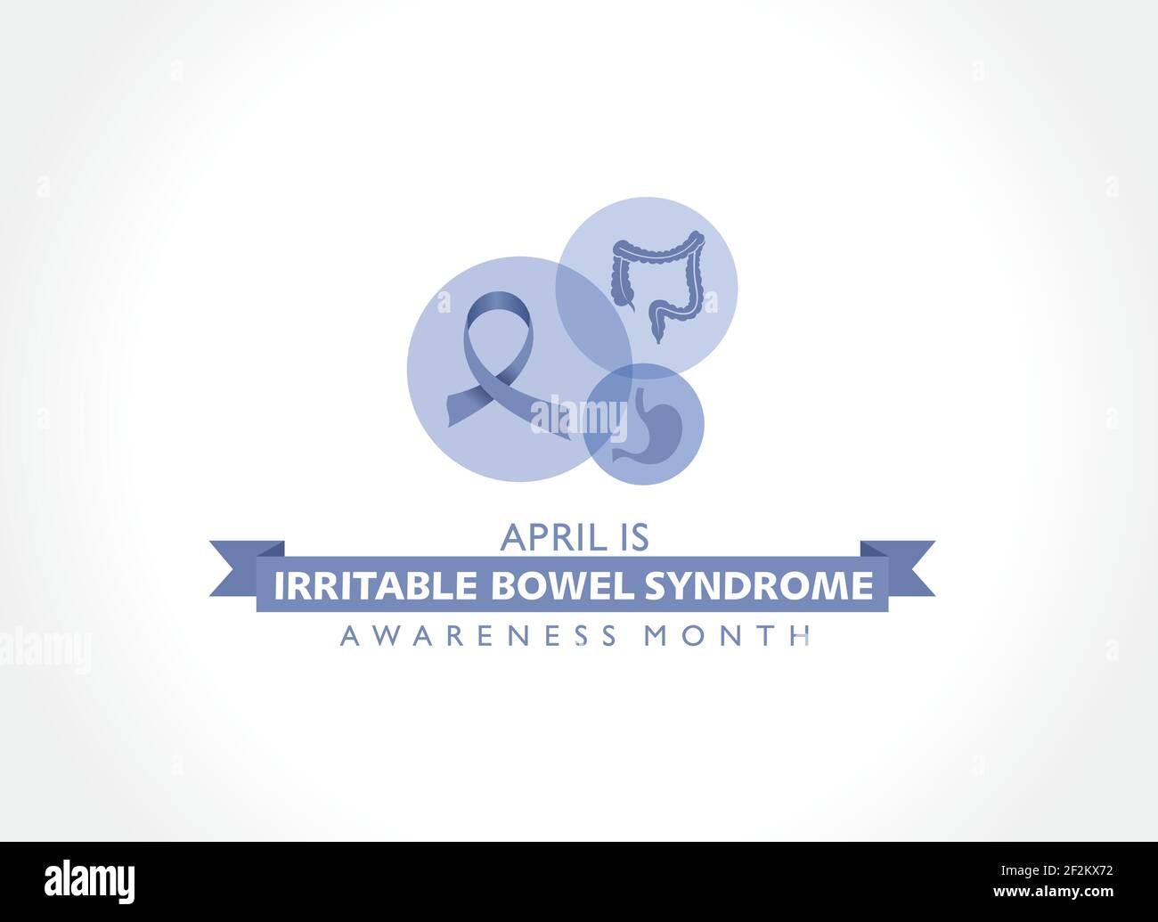 Vector Illustration of Irritable bowel syndrome (IBS) awareness month observed in April Stock ...