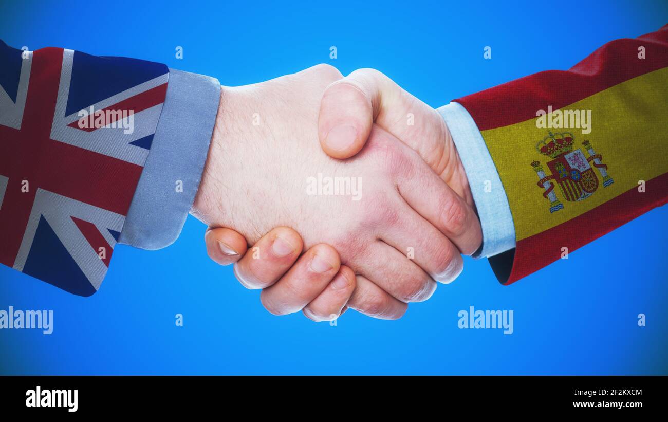 United kingdom spain flag hi-res stock photography and images - Alamy