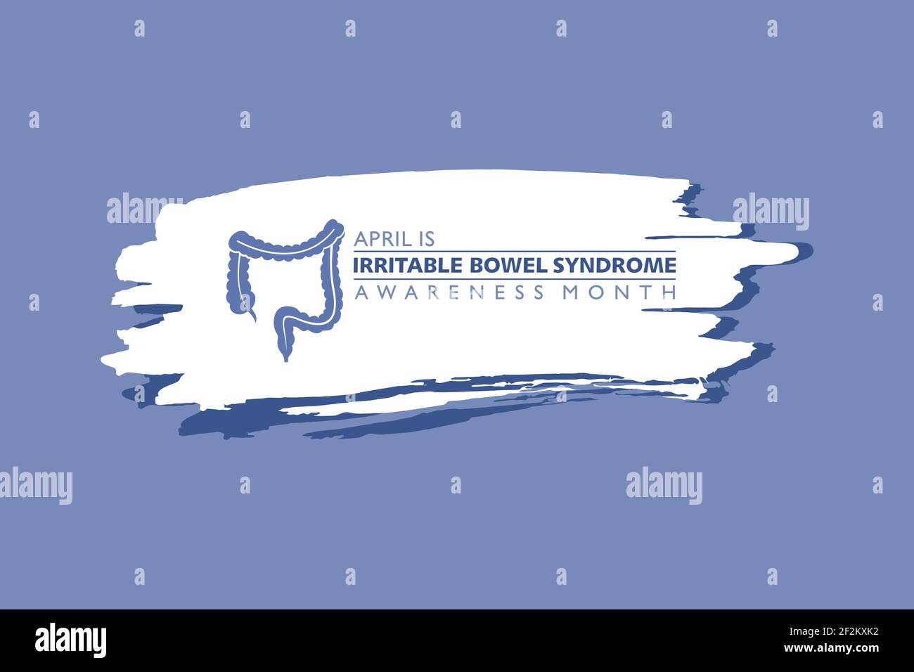 Vector Illustration of Irritable bowel syndrome (IBS) awareness month observed in April Stock ...
