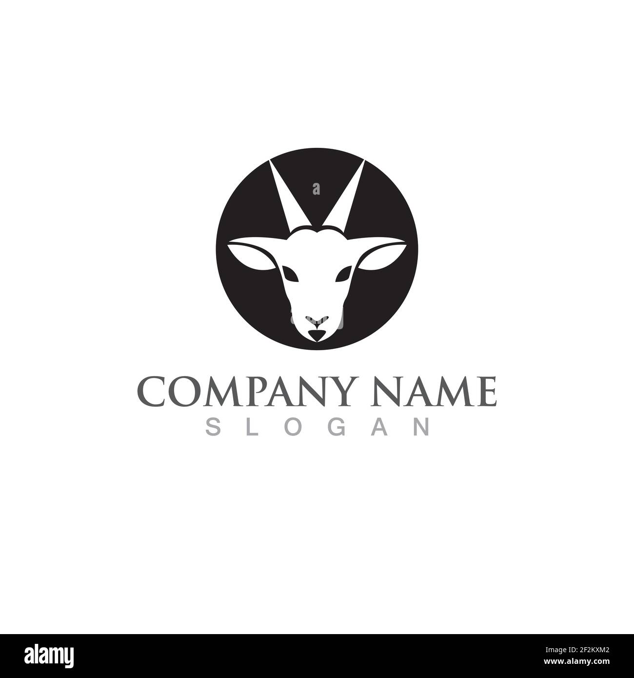 Goat Logo Template vector icon illustration design Stock Vector Image ...