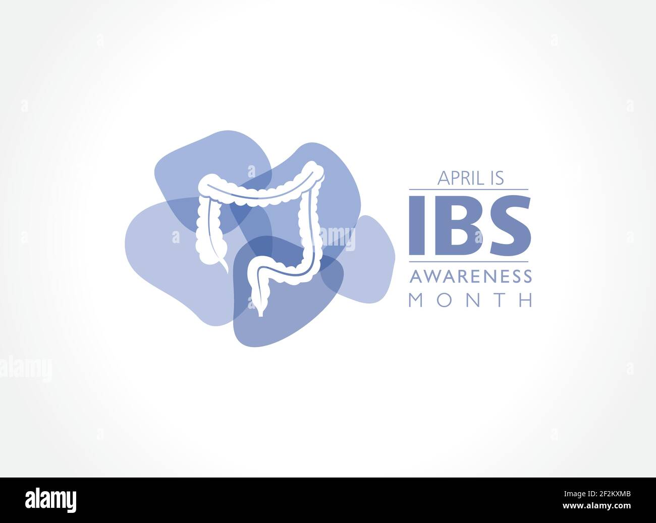 Vector Illustration of Irritable bowel syndrome (IBS) awareness month observed in April Stock ...