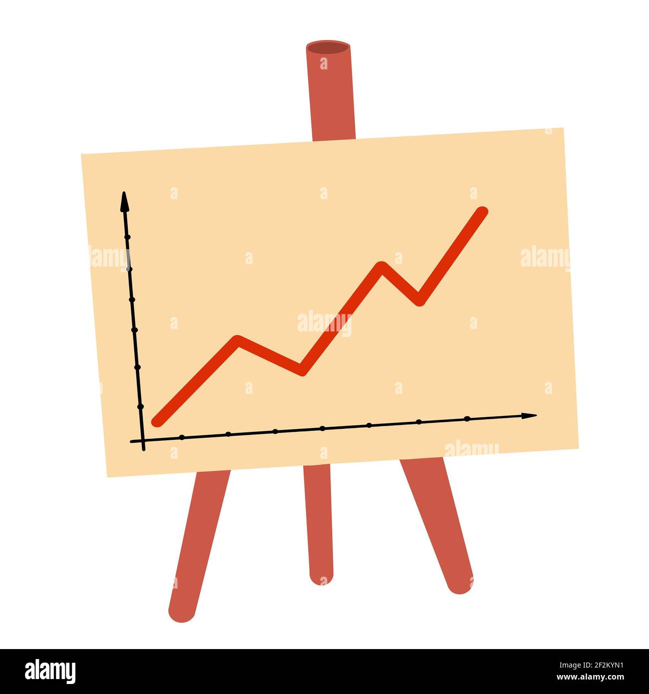 Easel with graph icon hi-res stock photography and images - Alamy