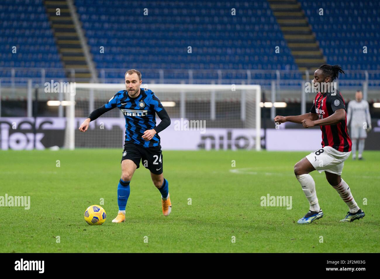 Christian Eriksen of Inter during the Italian cup, Coppa Italia ...