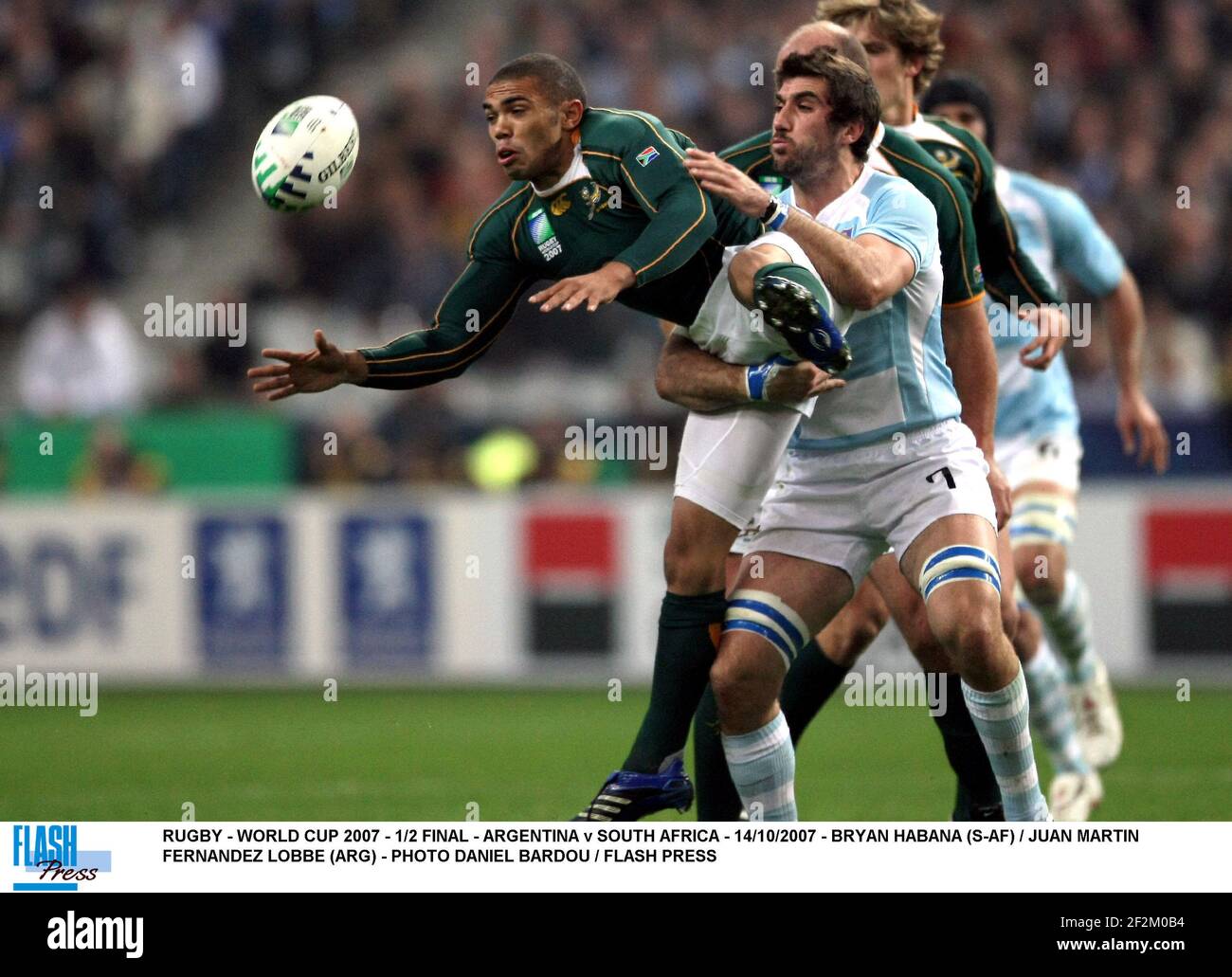 RUGBY - WORLD CUP 2007 - 1/2 FINAL - ARGENTINA v SOUTH AFRICA - 14/10 ...