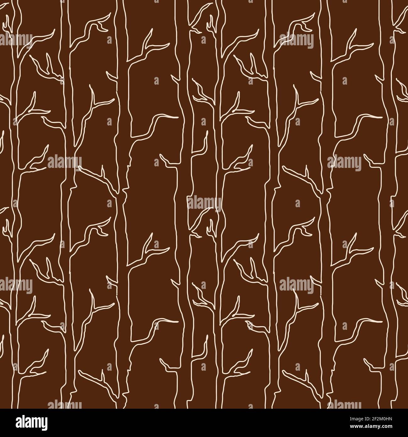 Tree branches outlines seamless pattern Stock Vector Image & Art - Alamy