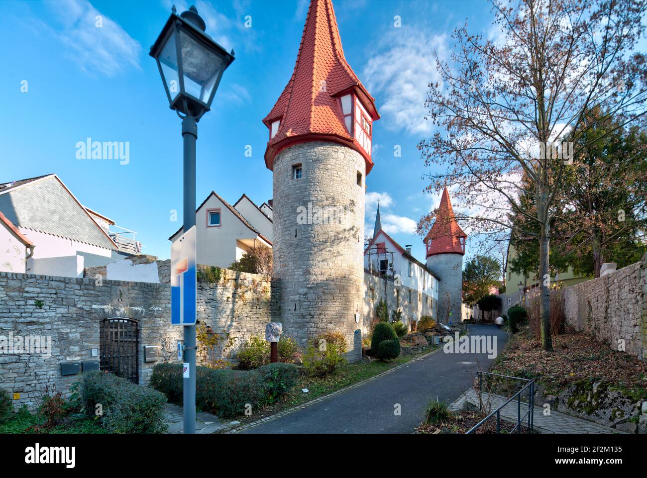 Fallmeisterturm, Stegturm, city wall tower, historic town center ...