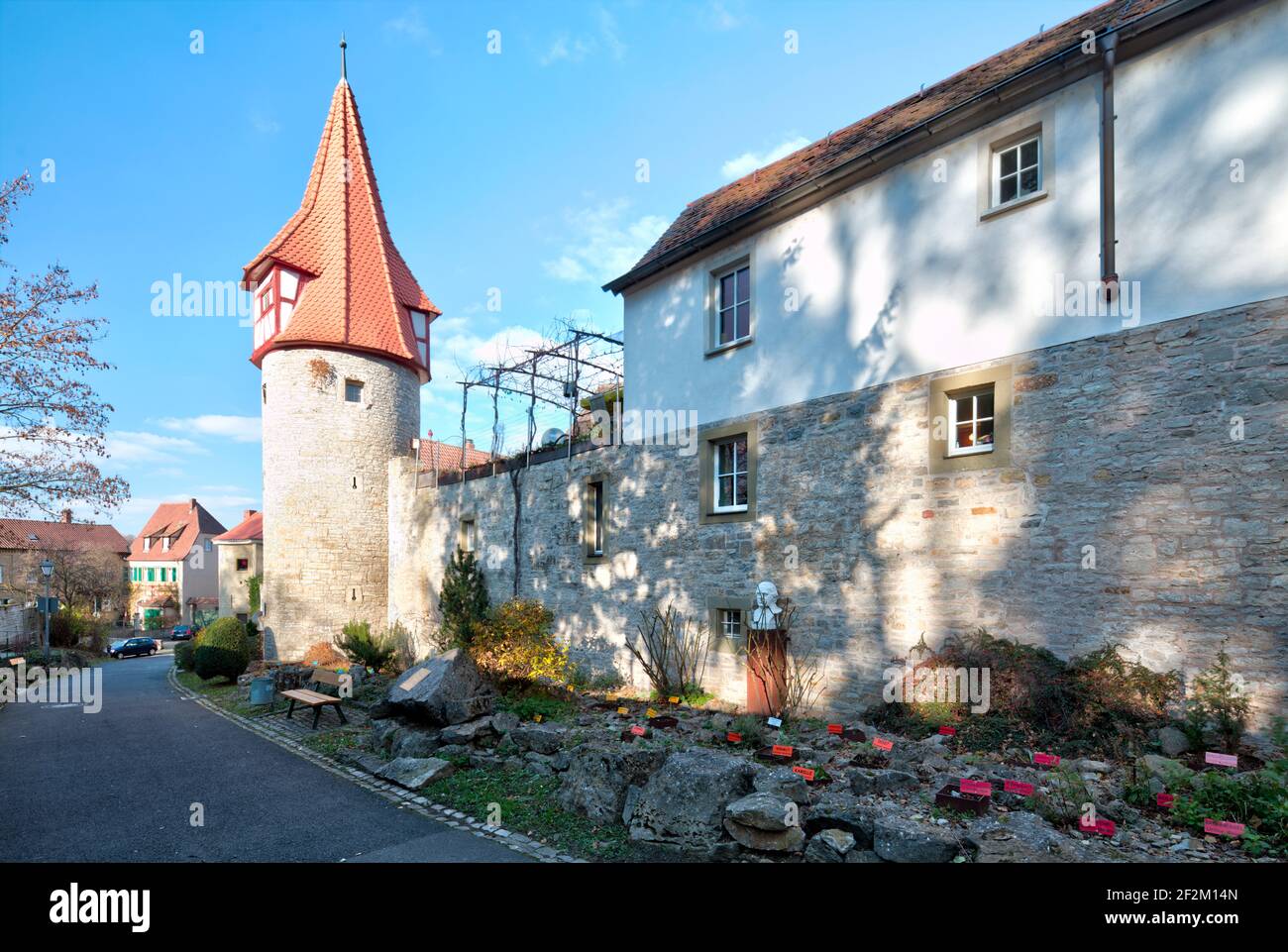 Fallmeisterturm, Stegturm, city wall tower, historic town center ...