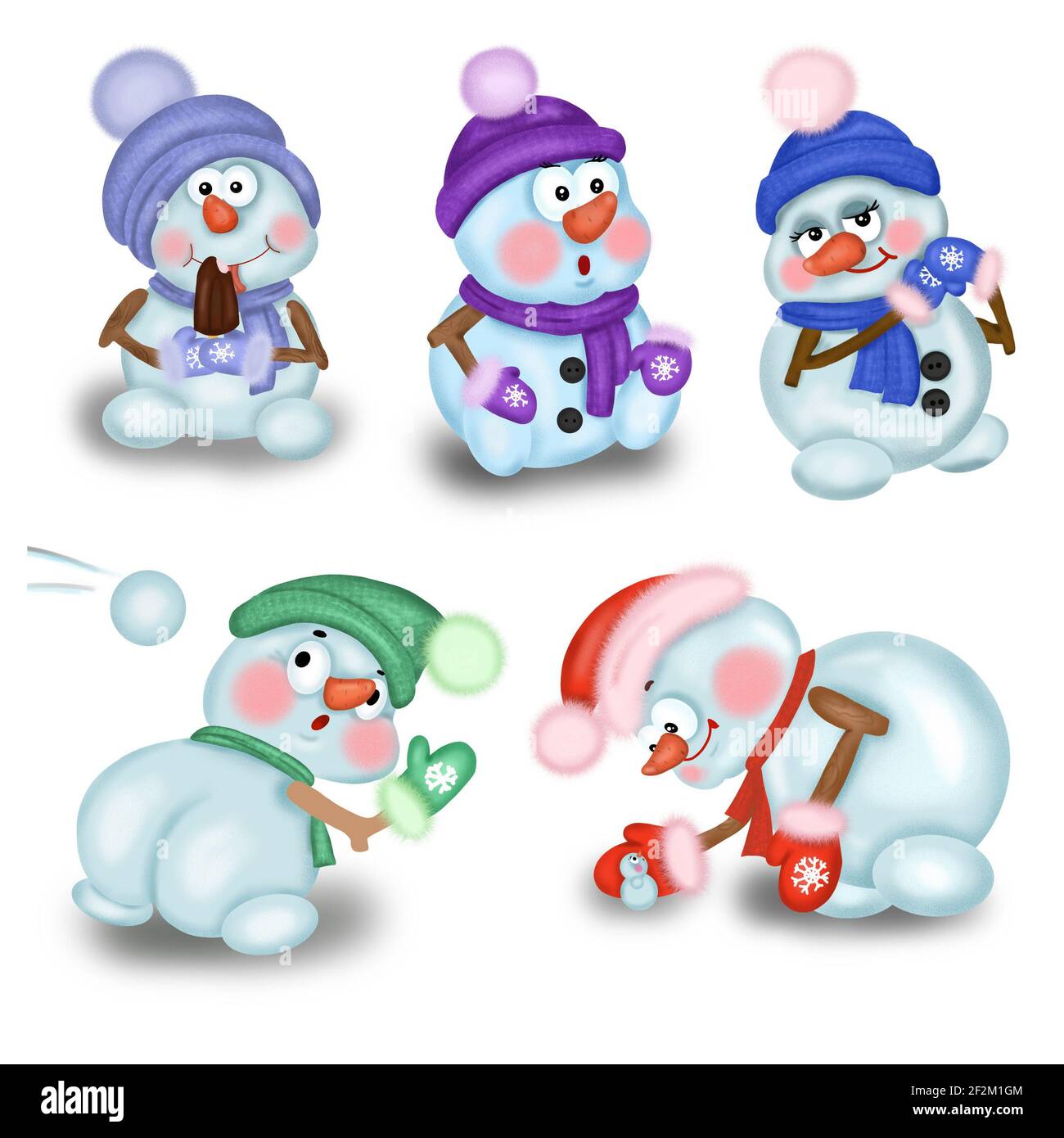 Snowman clipart Cut Out Stock Images & Pictures - Alamy