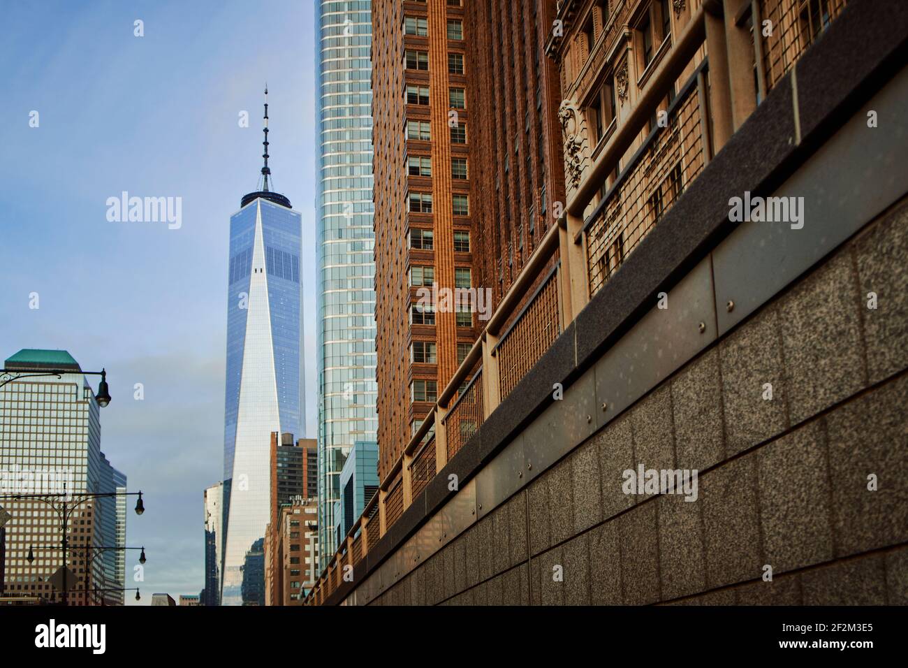 Streetview of New One World Trade Center in New York, USA, America ...