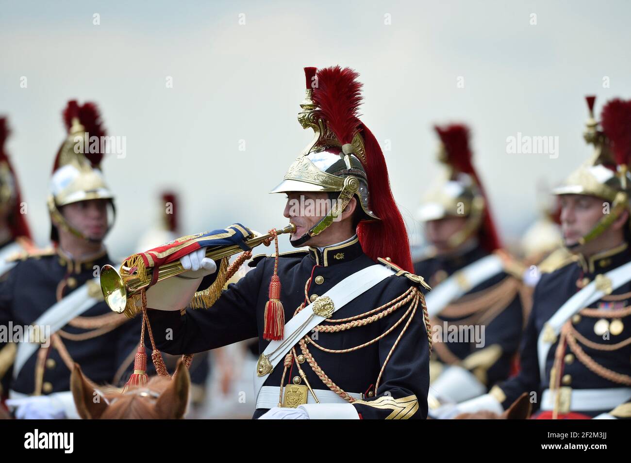 France, Paris : French Republic guard, during The Qatar Prix Arc de ...