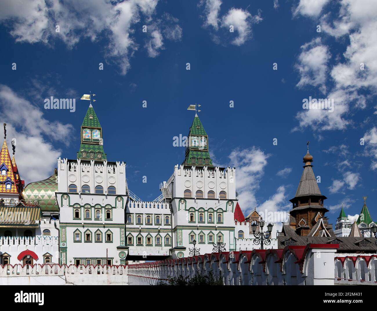 Izmailovsky Kremlin (Kremlin in Izmailovo), Moscow, Russia-- is one of ...
