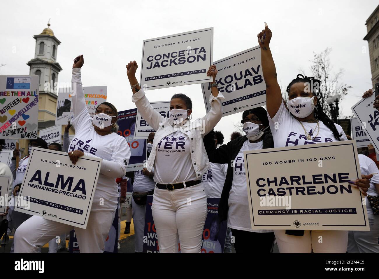 100 women prison rally hi-res stock photography and images - Alamy