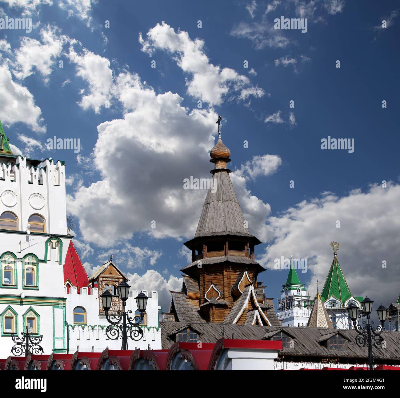 Izmailovsky Kremlin (Kremlin in Izmailovo), Moscow, Russia-- is one of ...