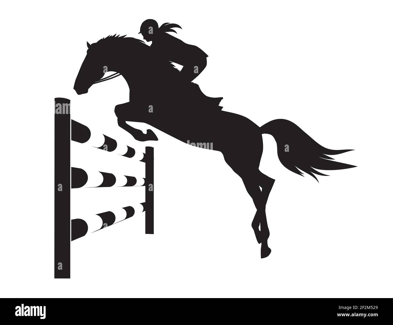 Horse Show Jumping Logo Stock Vector Images - Alamy