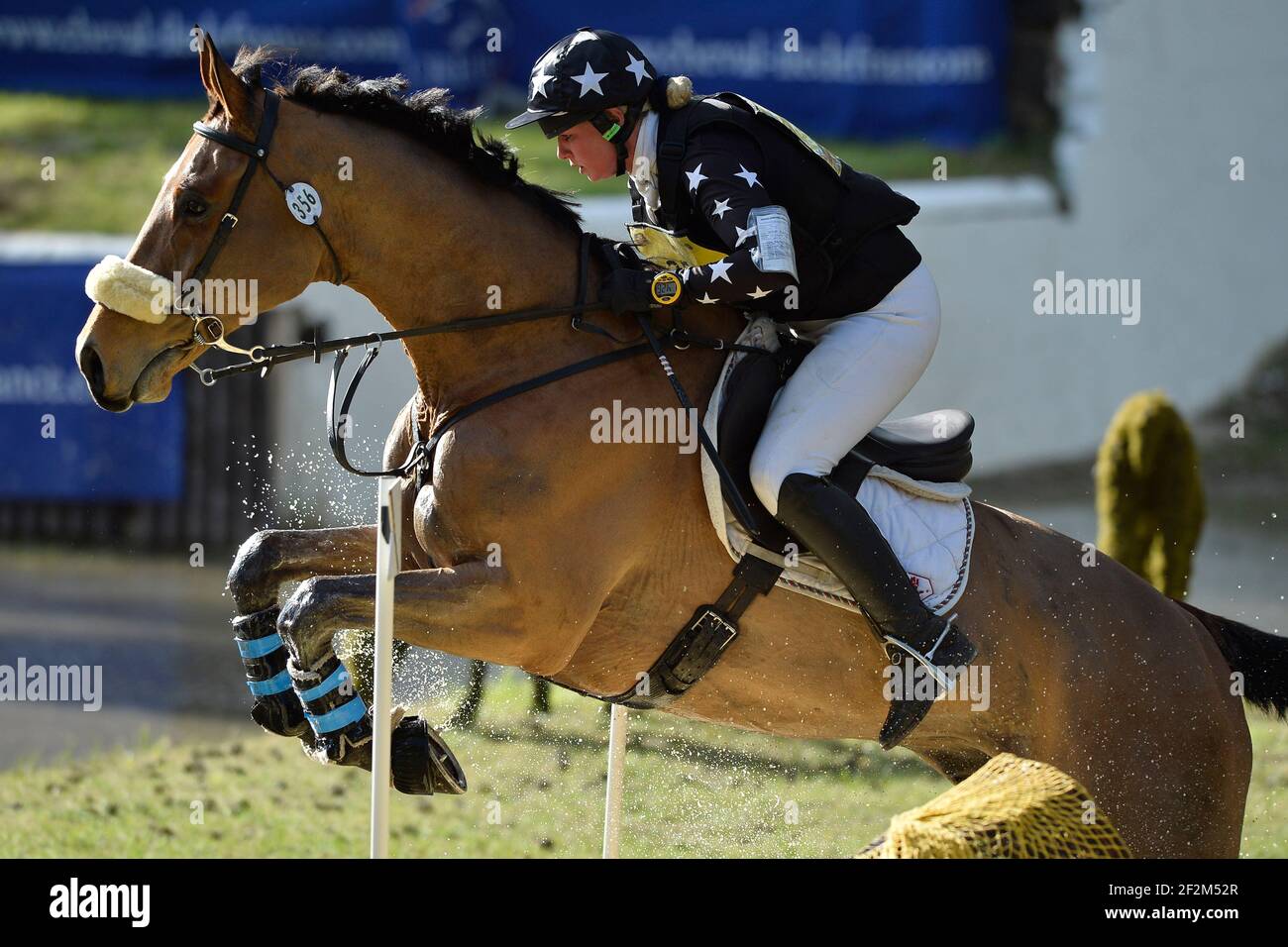 ROBERTA (ROO) FOX RIDING ON THE DUTCH HORSE during the Concours complet ...