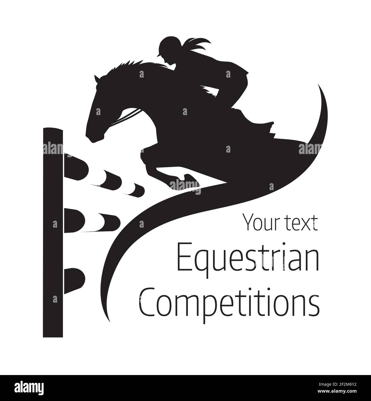Horse Show Jumping Logo High Resolution Stock Photography and Images ...