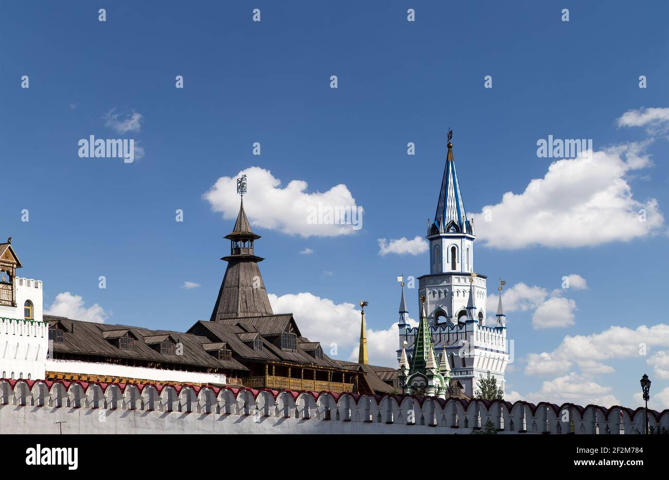 Izmailovsky Kremlin (Kremlin in Izmailovo), Moscow, Russia-- is one of ...