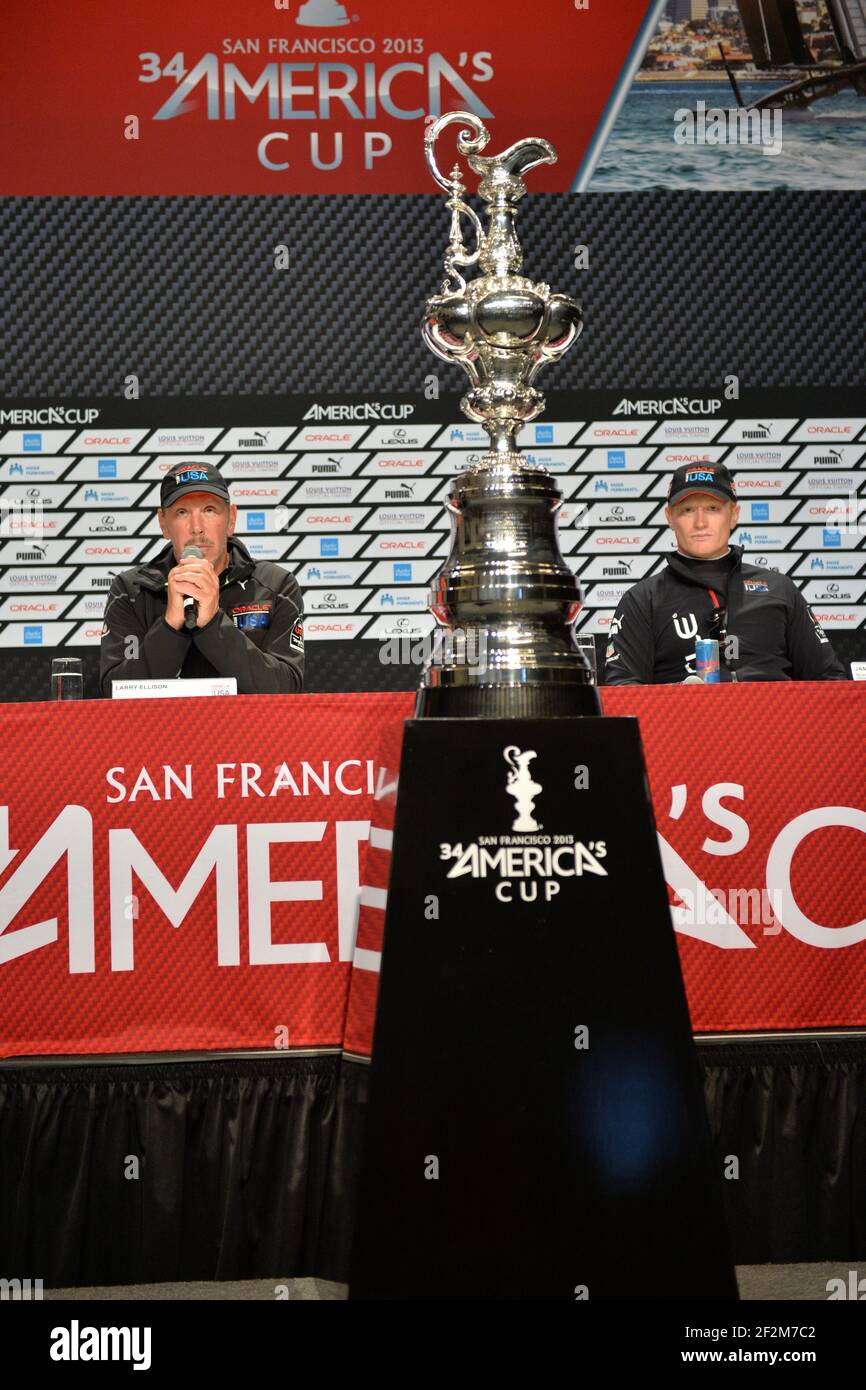 Defender Oracle Team USA has won the cup 9-8 against Challenger ...