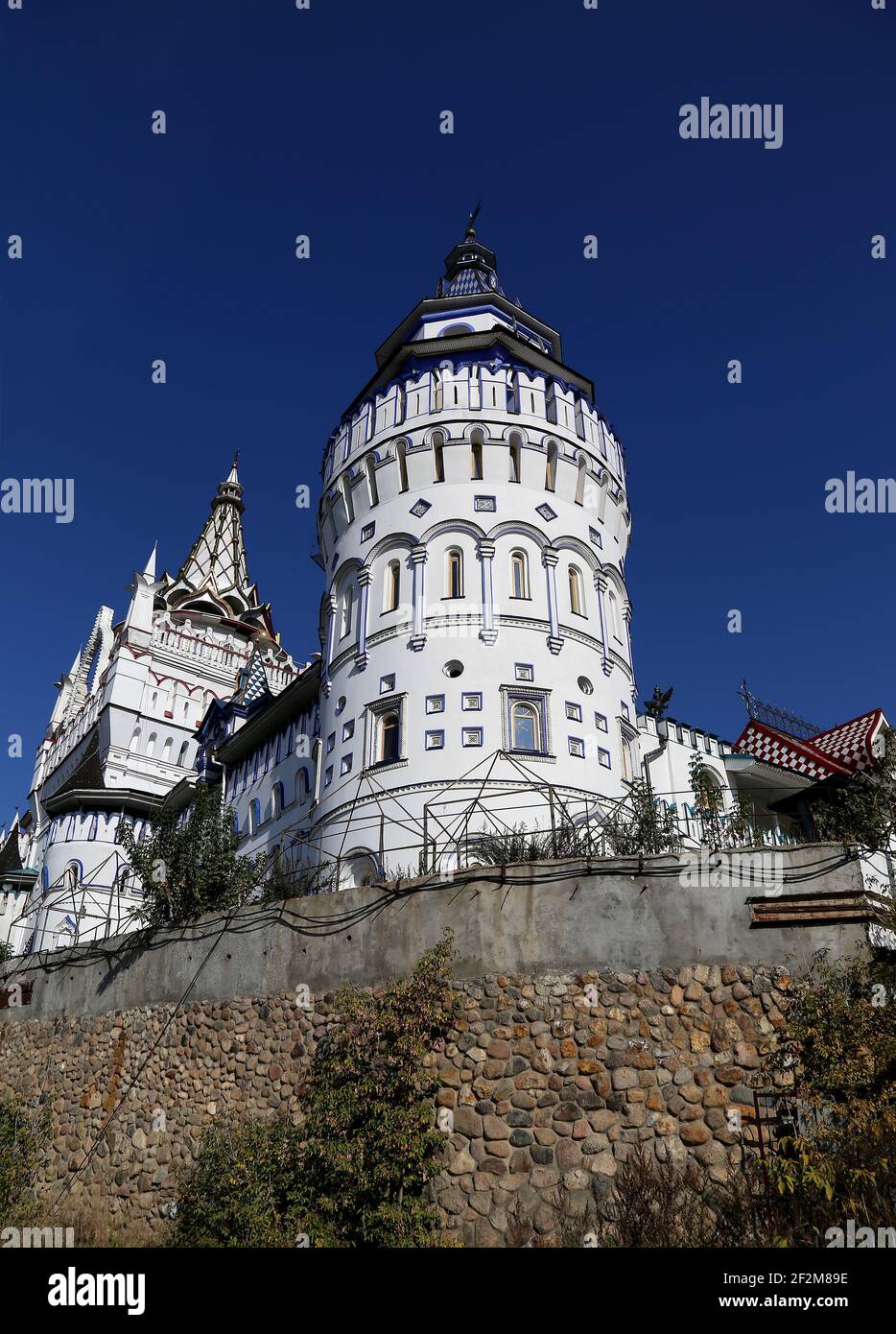 Izmailovsky Kremlin (Kremlin in Izmailovo), Moscow, Russia-- is one of ...