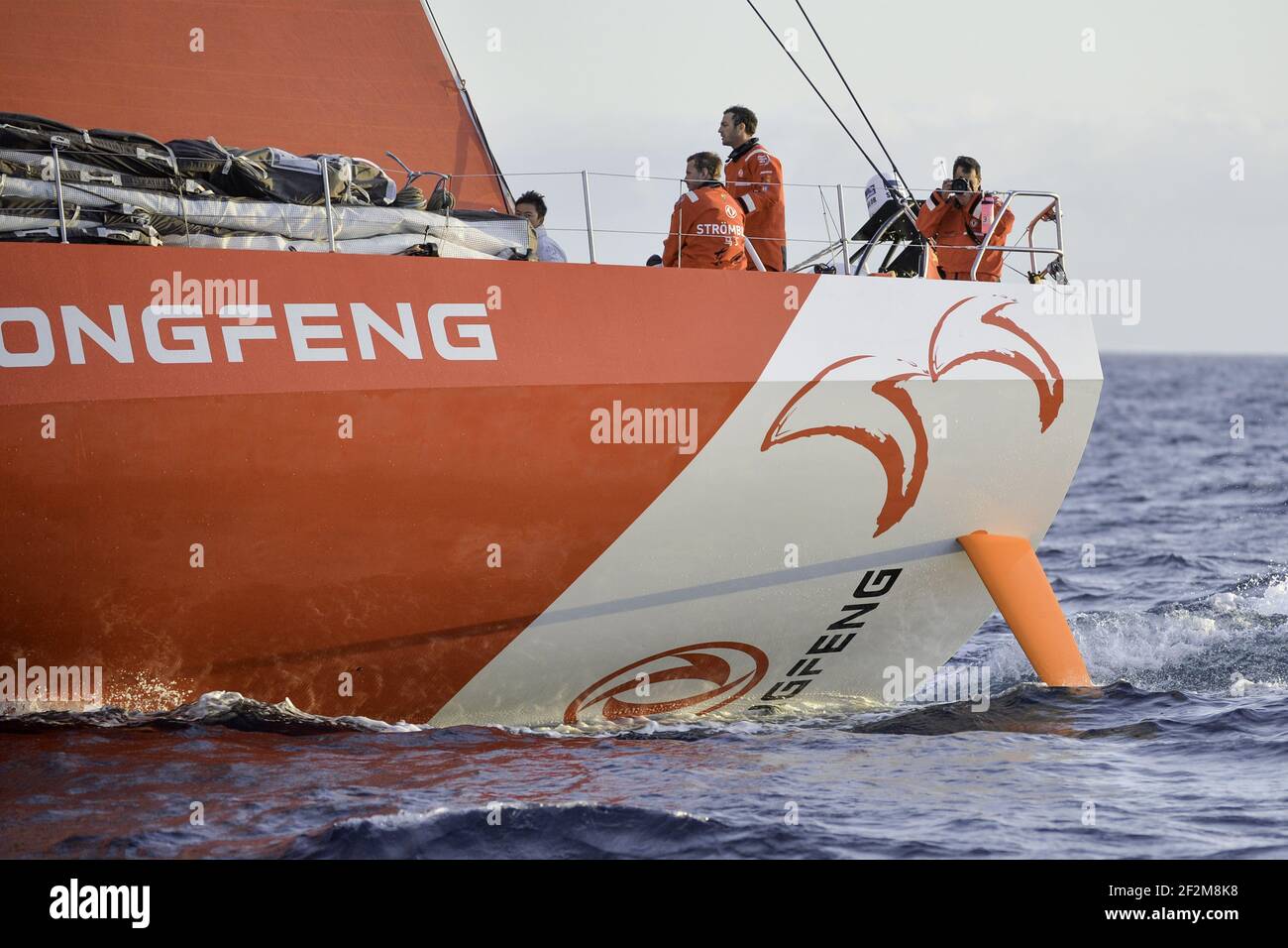 Media man Yann RIou working on Dongfeng Race Team, french skipper ...