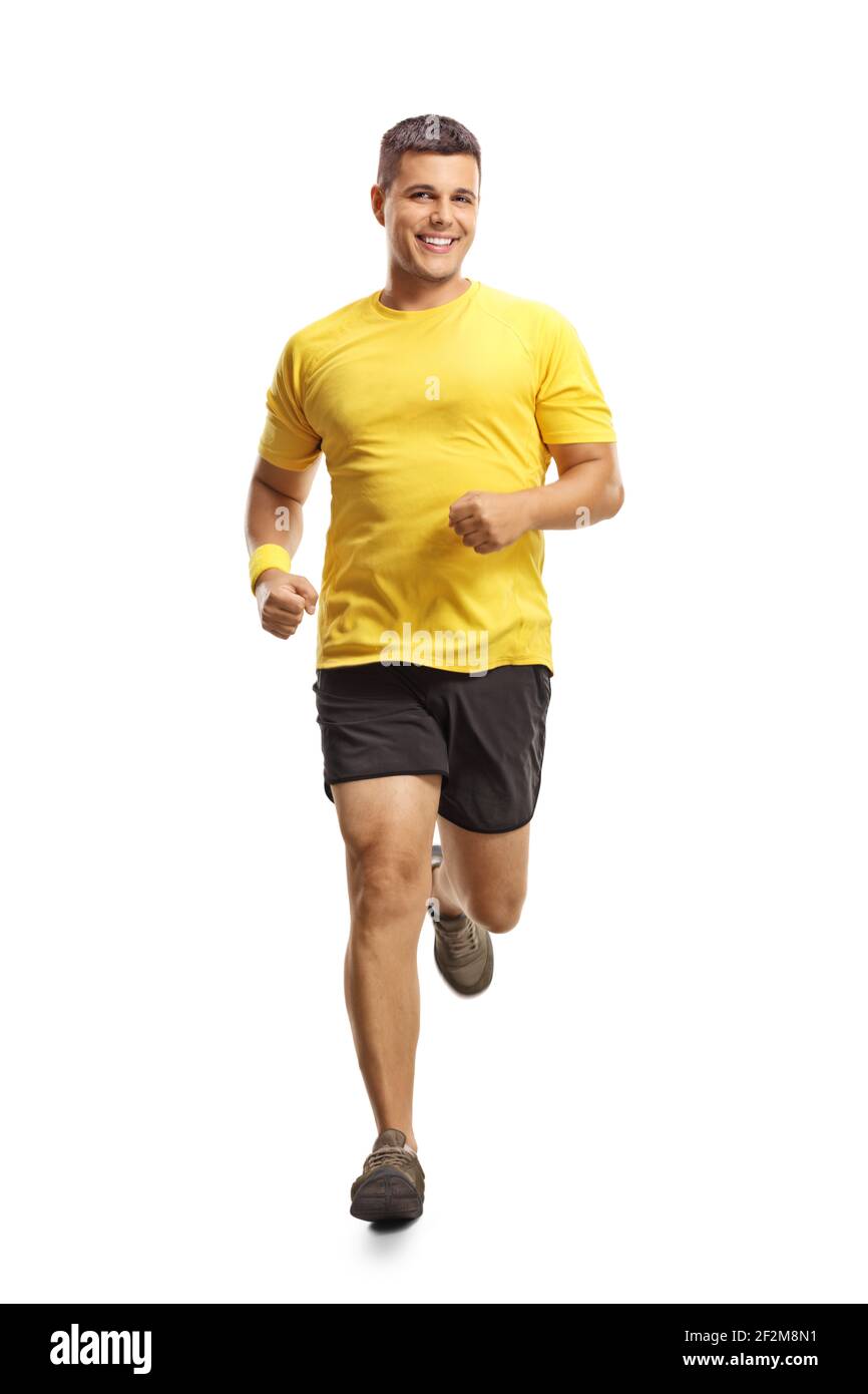 Man Running Towards Camera