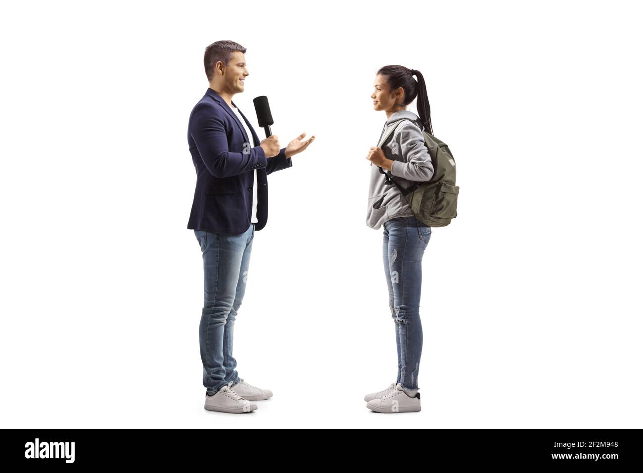 College reporter Cut Out Stock Images & Pictures - Alamy