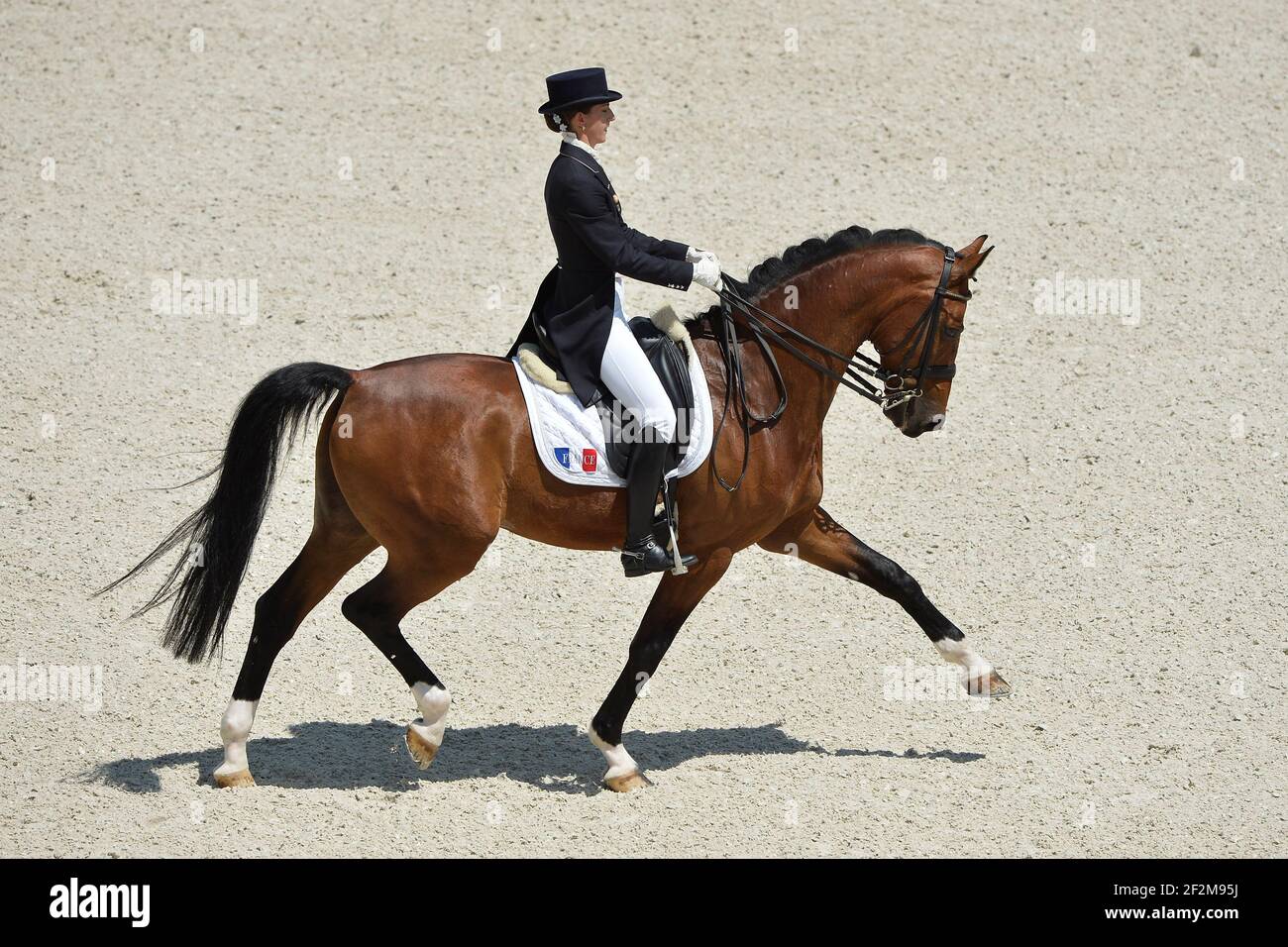 Alizee FROMENT (Fra) riding on Ehrendorf during the test event for ...