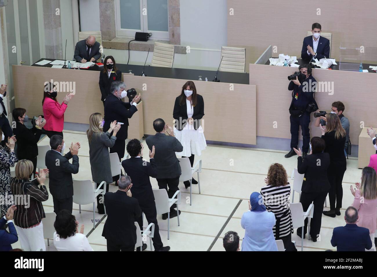 Barcelona, Spain. 12th Mar, 2021. during parlamentary session at ...
