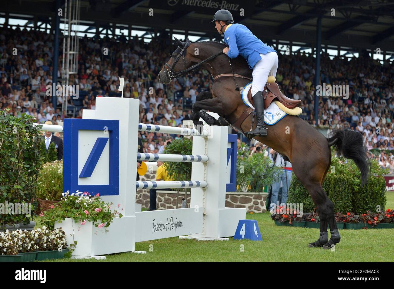 Christian AHLMANN riding on Codex One during the Grand Prix of the ...