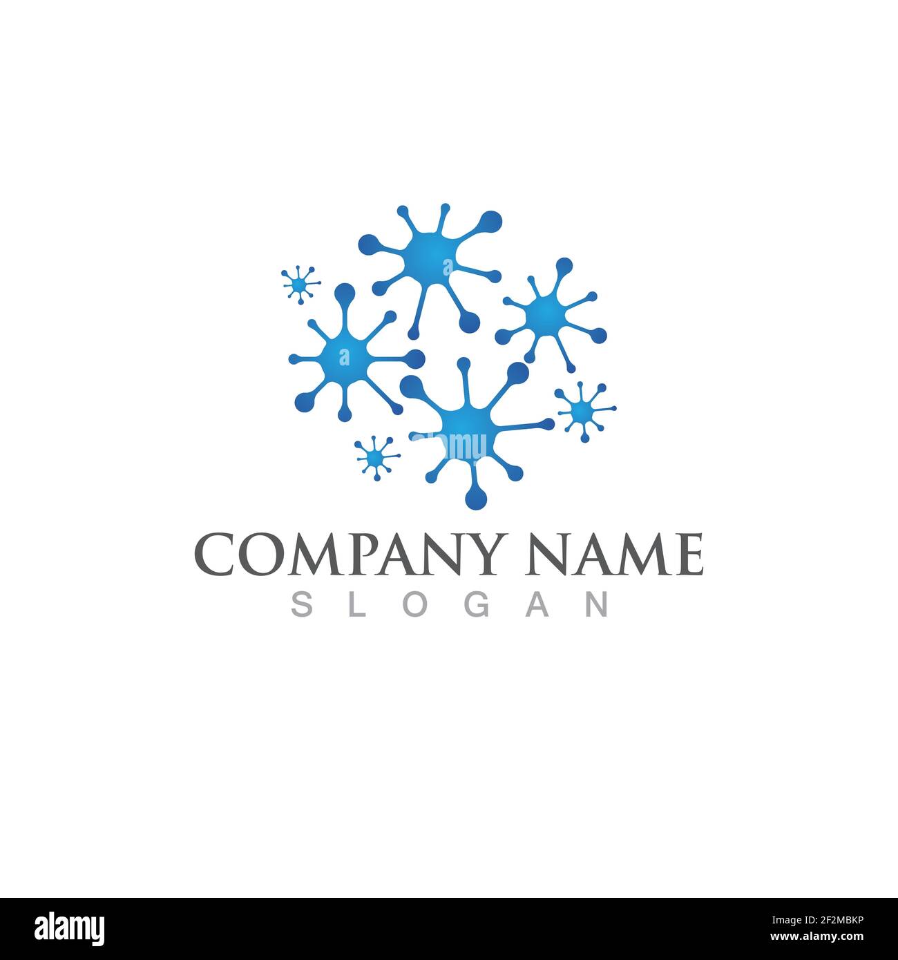 Molecule virus symbol logo template vector illustration design Stock ...