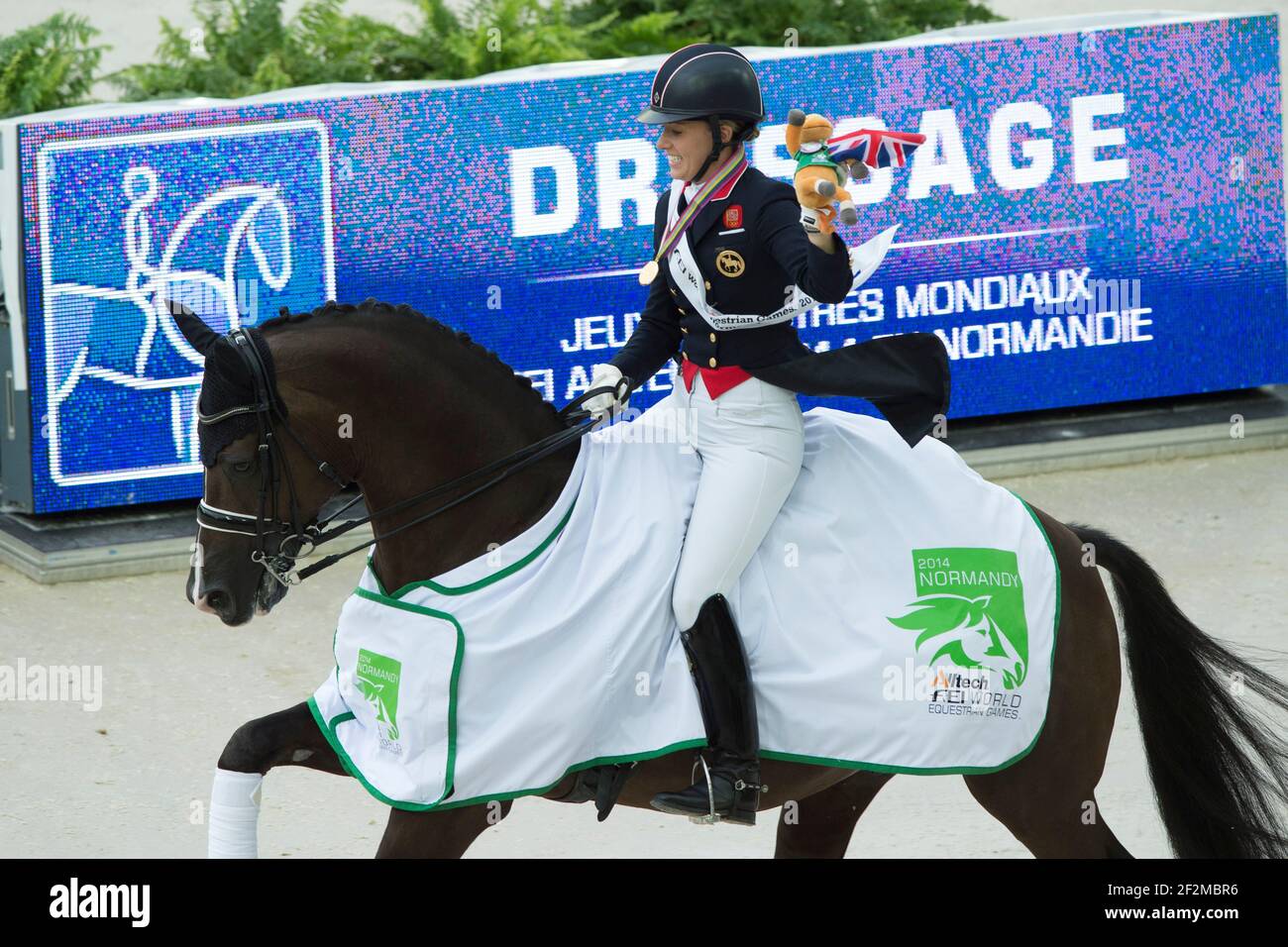 Winner Charlotte DUJARDIN riding on Valegro (world champion) during the ...