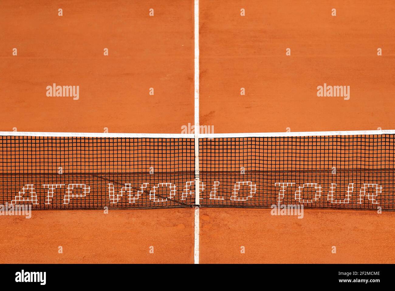 Illustration - The logo of the ATP World Tour is pictured during The ...