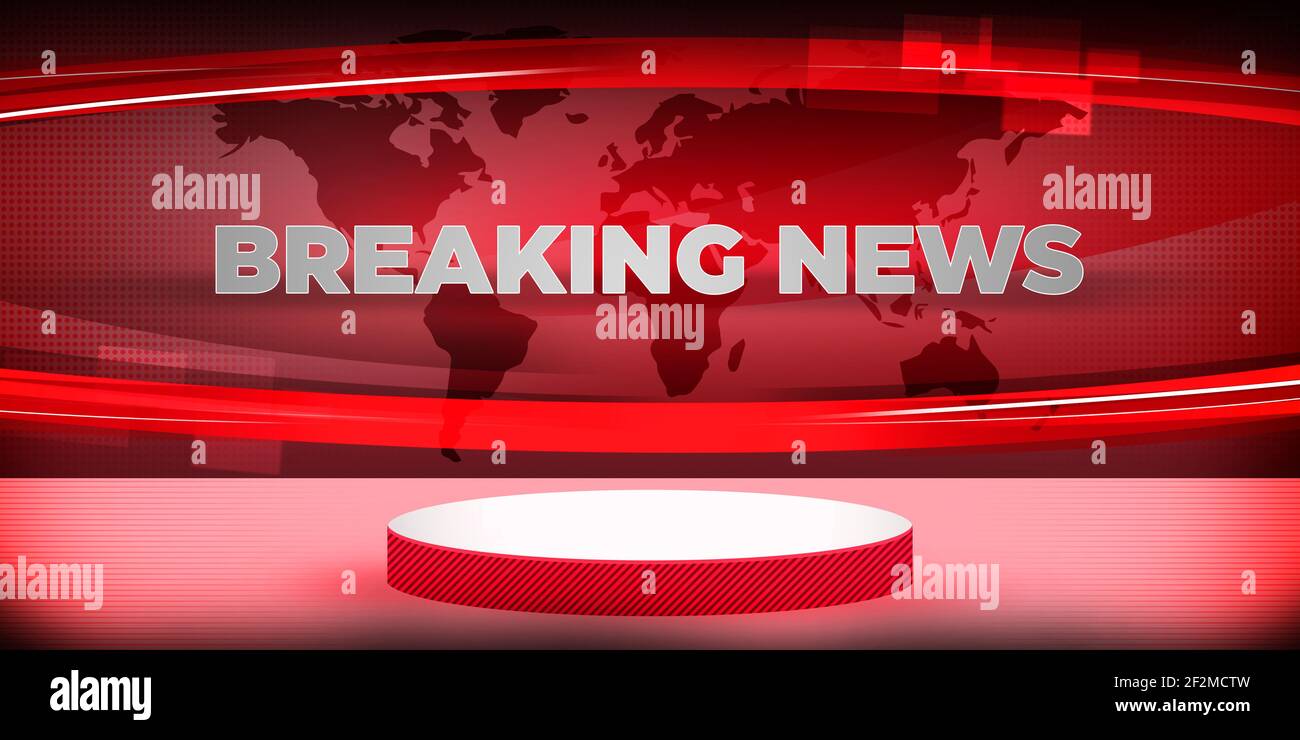 Red Breaking News Abstract Modern Backdrop wallpaper. 3D Rendered ...