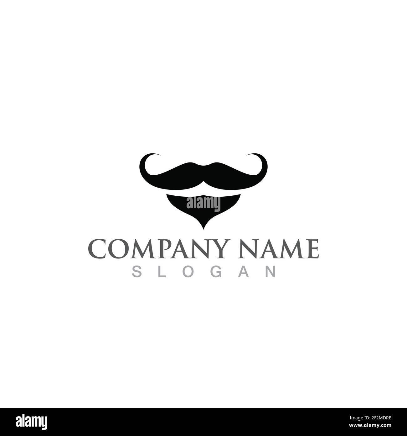 mustache and beard logo and symbol vector Stock Vector Image & Art - Alamy