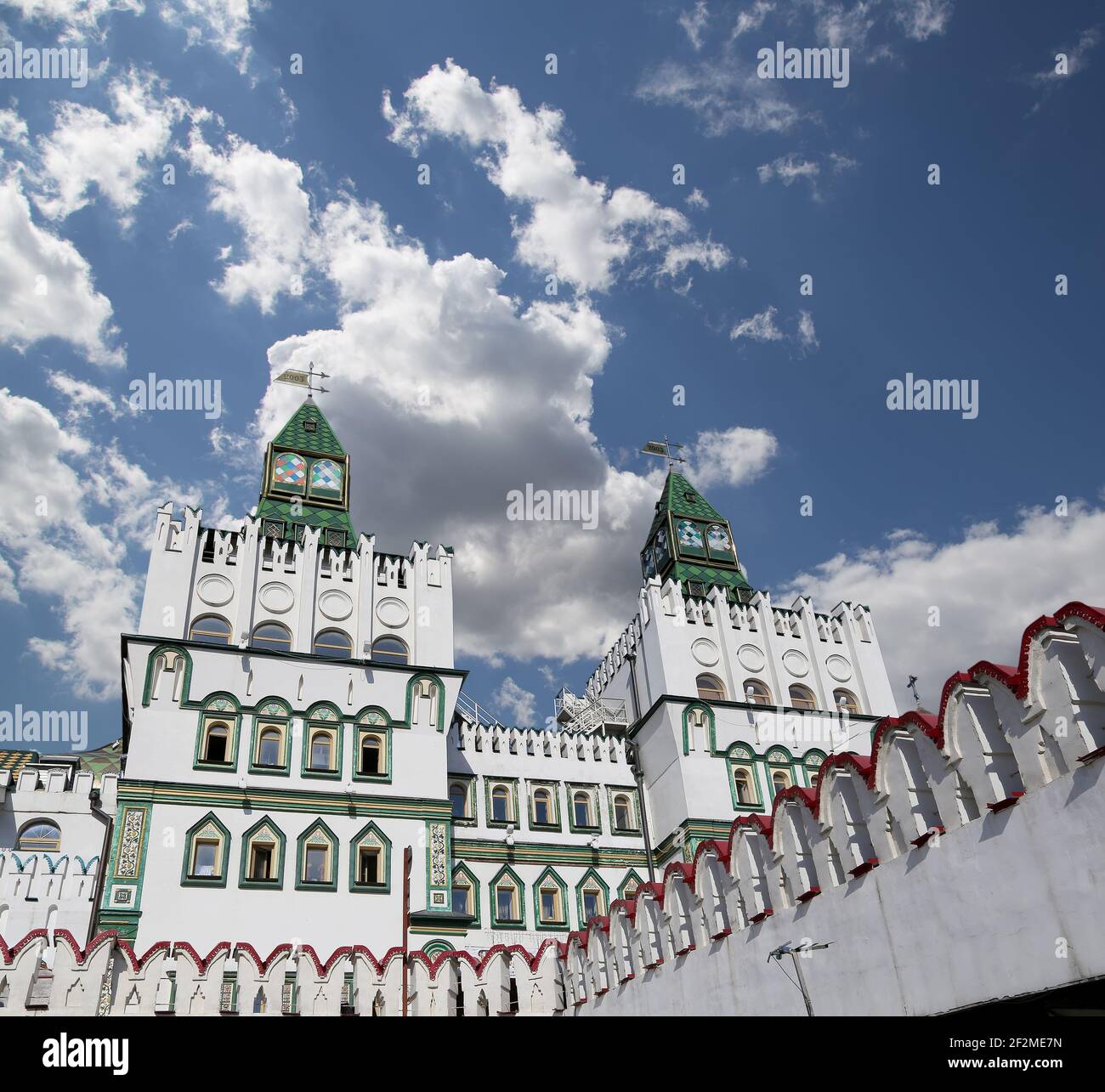 Izmailovsky Kremlin (Kremlin in Izmailovo), Moscow, Russia-- is one of ...
