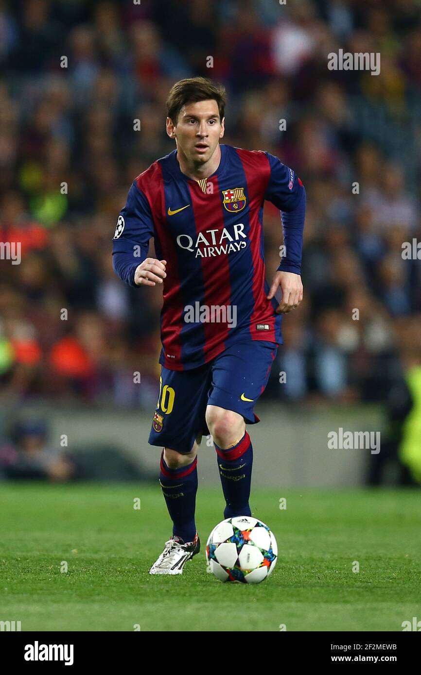 Lionel Messi of FC Barcelona during the UEFA Champions League quarter ...