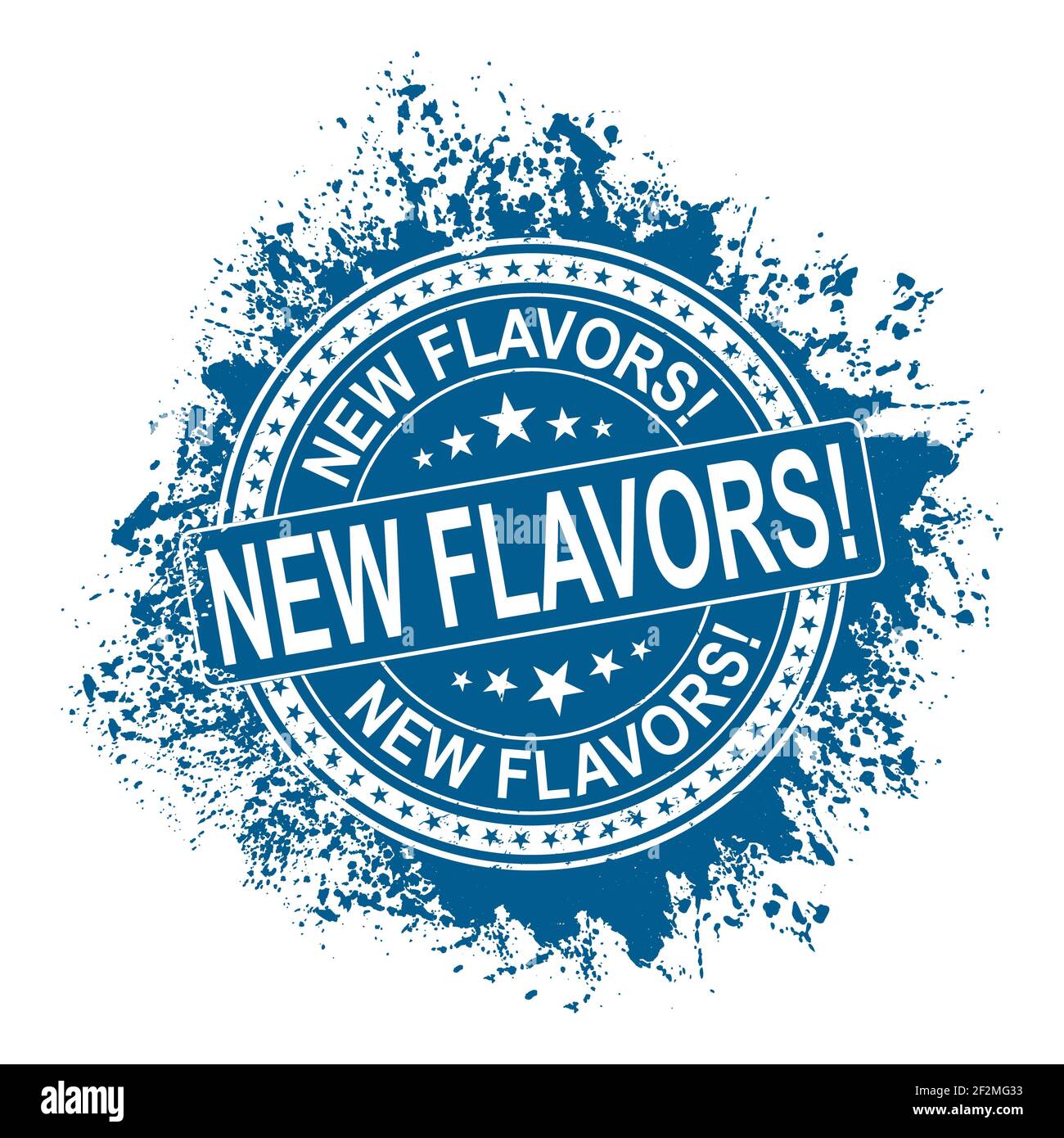 New flavors sign or stamp on white background, illustration Stock Photo ...