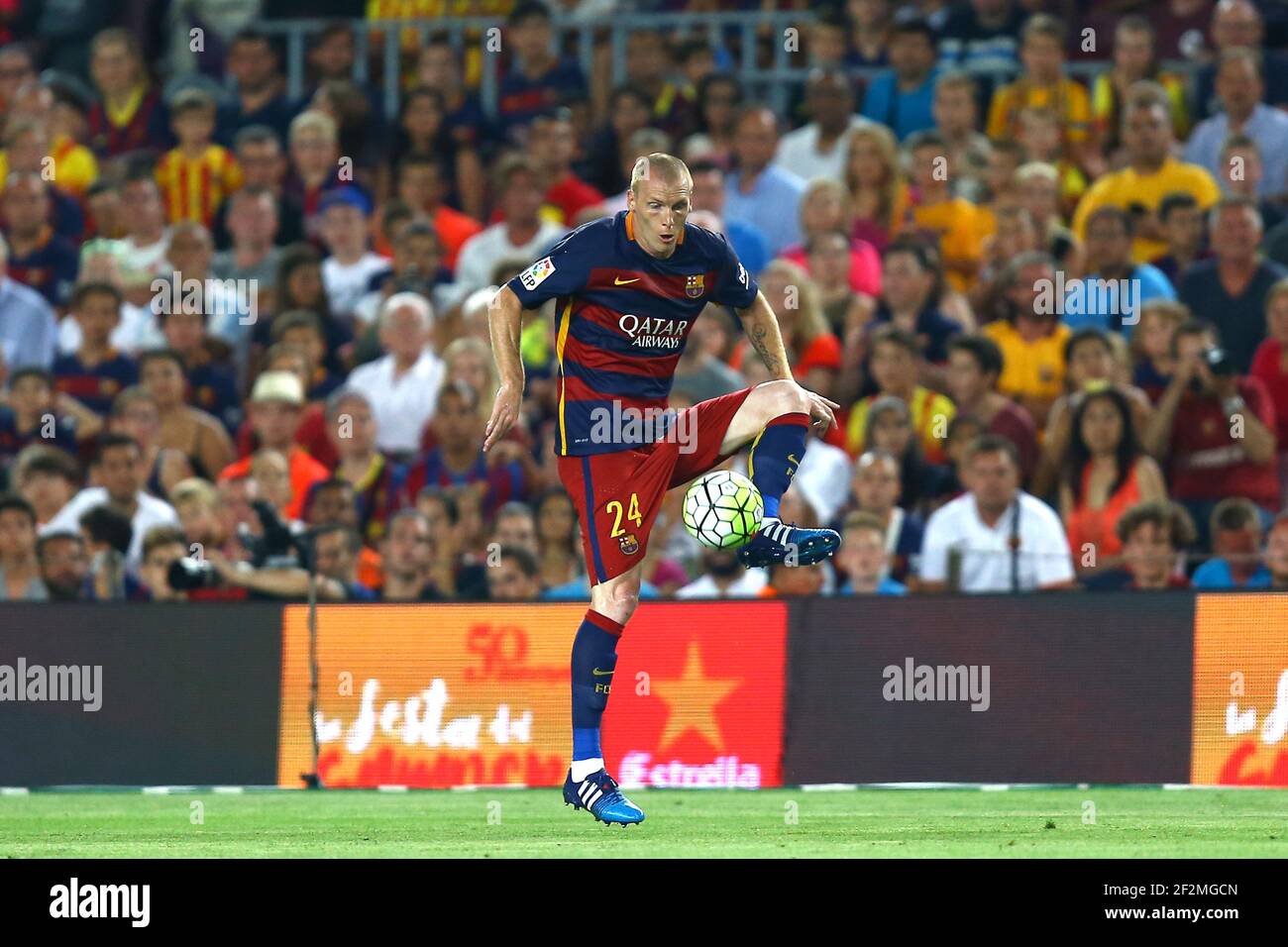 Jeremy Mathieu of FC Barcelona during the Joan Gamper Trophy, FC ...