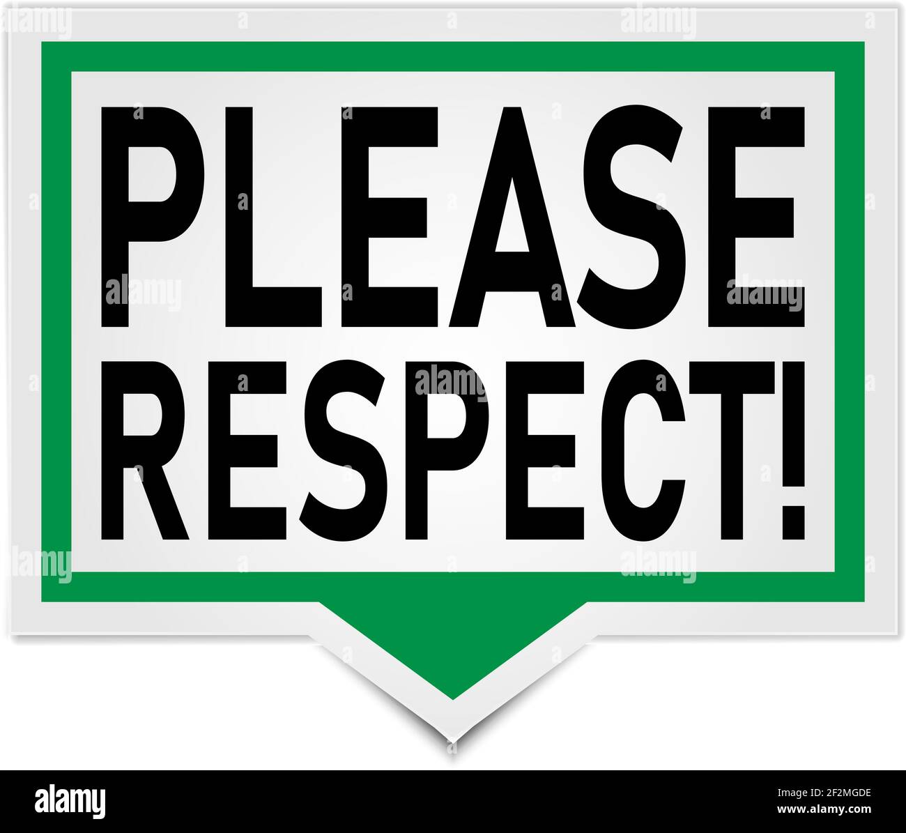 PLEASE RESPECT. colorful concept word typography banner Stock Vector ...