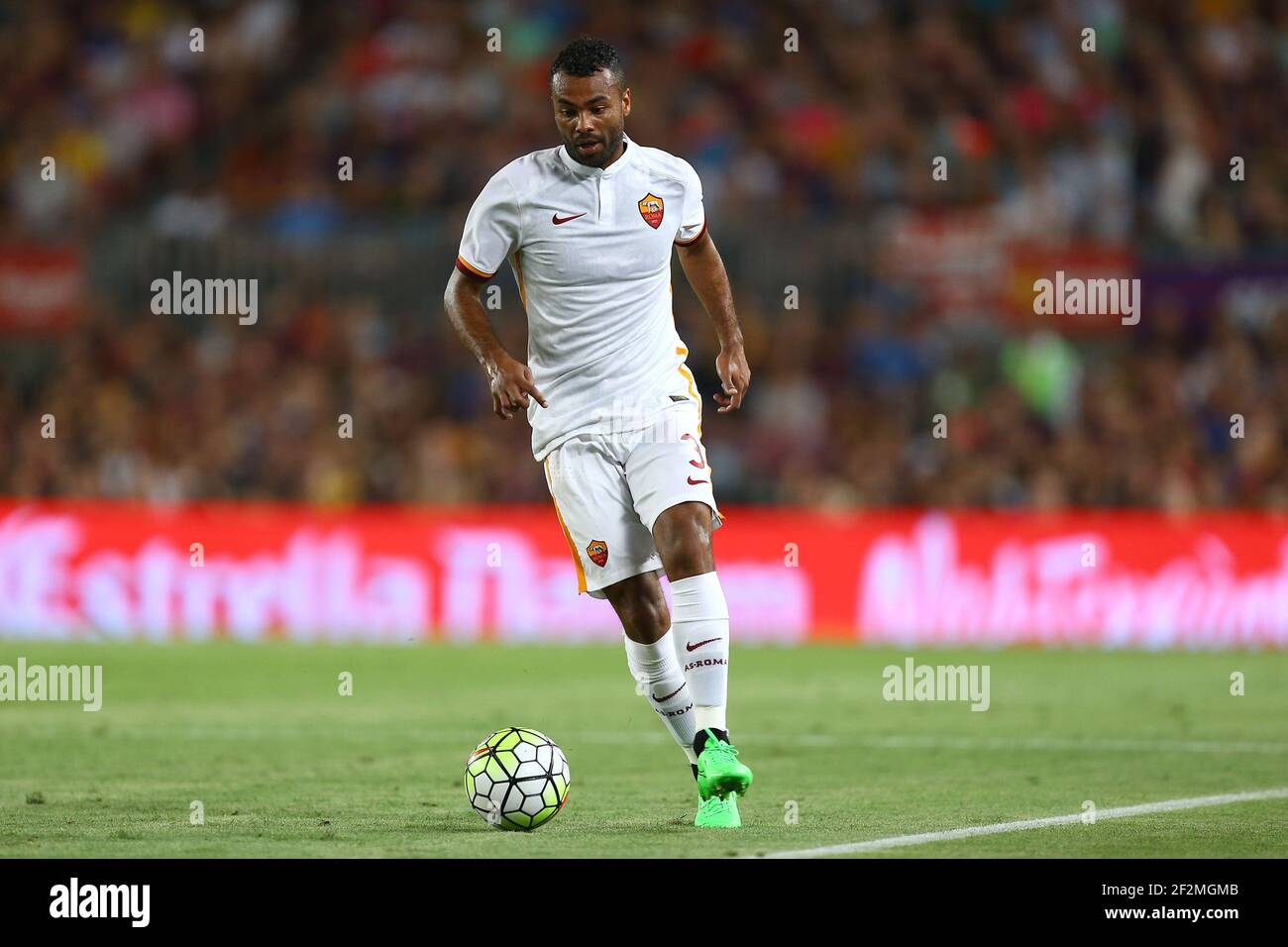 Ashley Cole of AS Roma during the Joan Gamper Trophy, FC Barcelona v AS ...