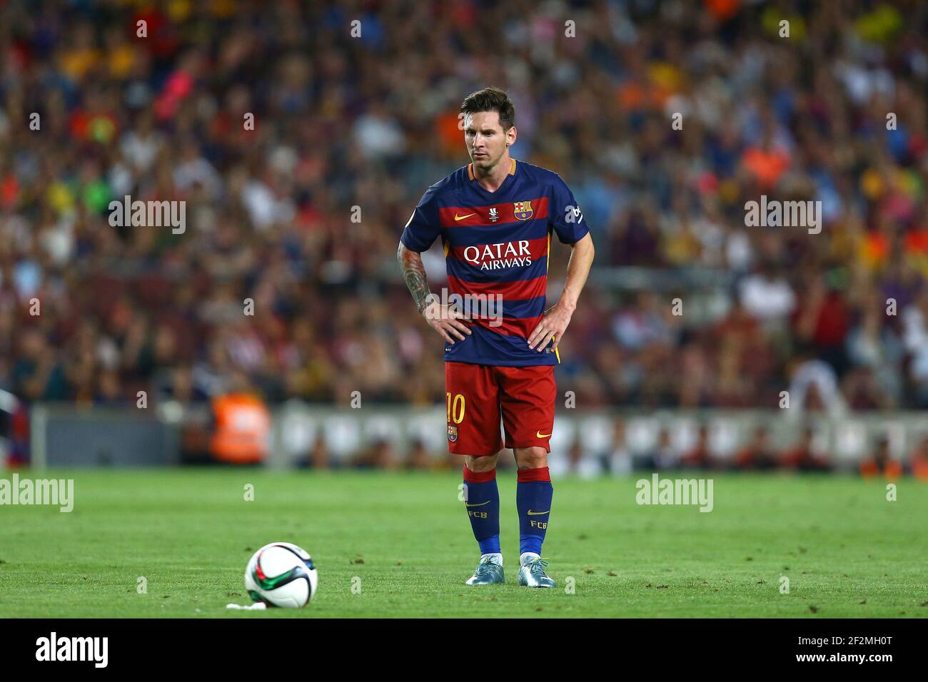 Lionel Messi of FC Barcelona during the Spanish Supercup Final, 2nd leg ...
