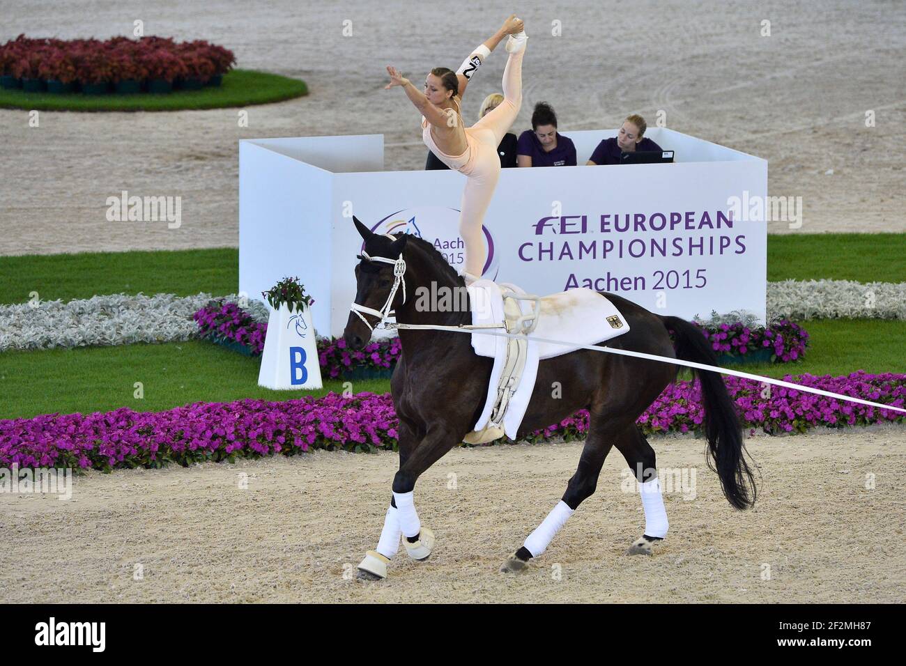 Kristina Boe riding Highlander 82, Winnie Schluter during the Female ...