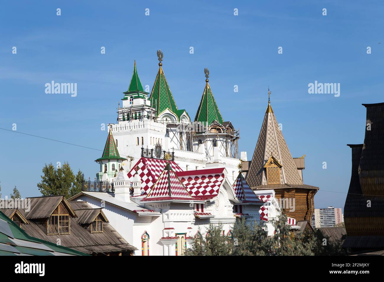 Izmailovsky Kremlin (Kremlin in Izmailovo), Moscow, Russia -- is one of ...