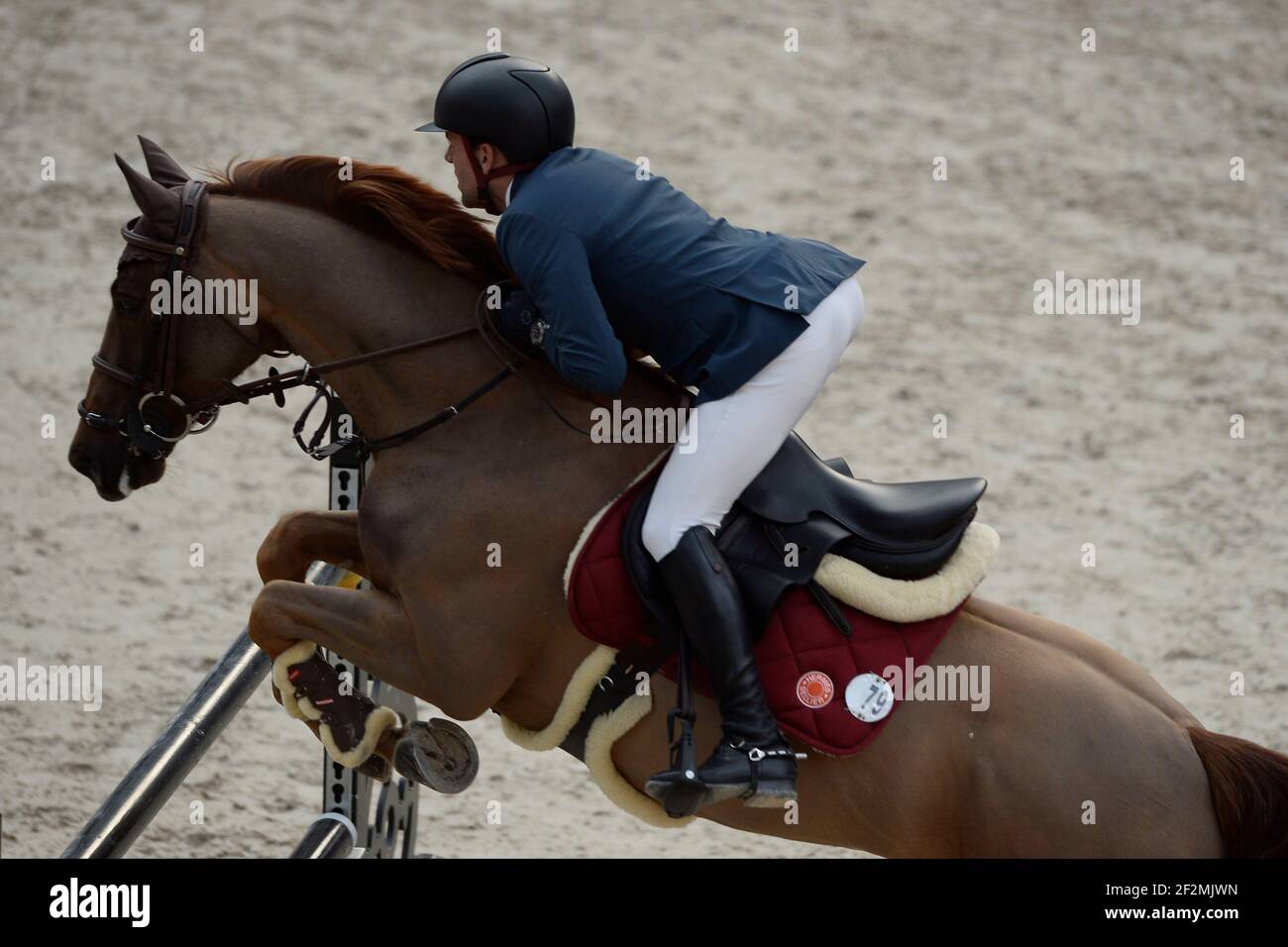 Simon DELESTRE riding Hermes Ryan during the Saut-Hermès Jumping ...