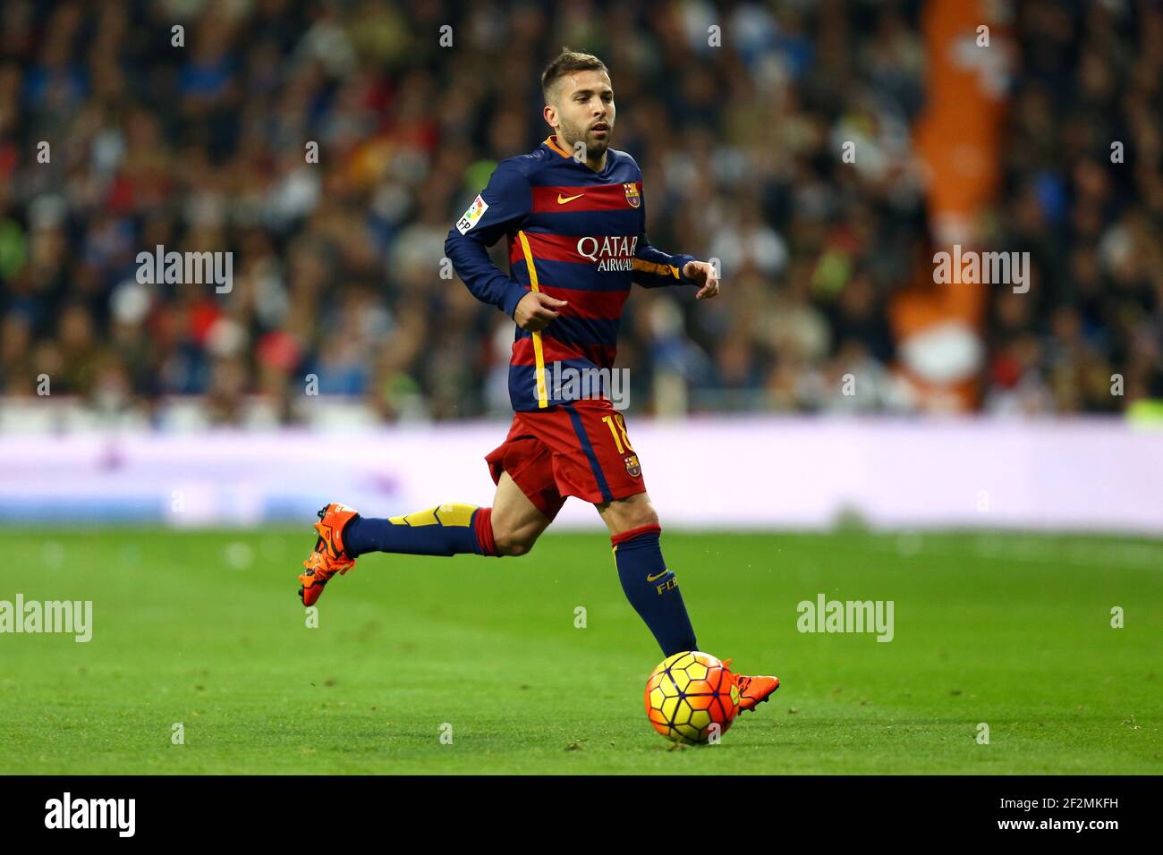 Jordi Alba FC Barcelona during the Spanish Championship Liga football ...