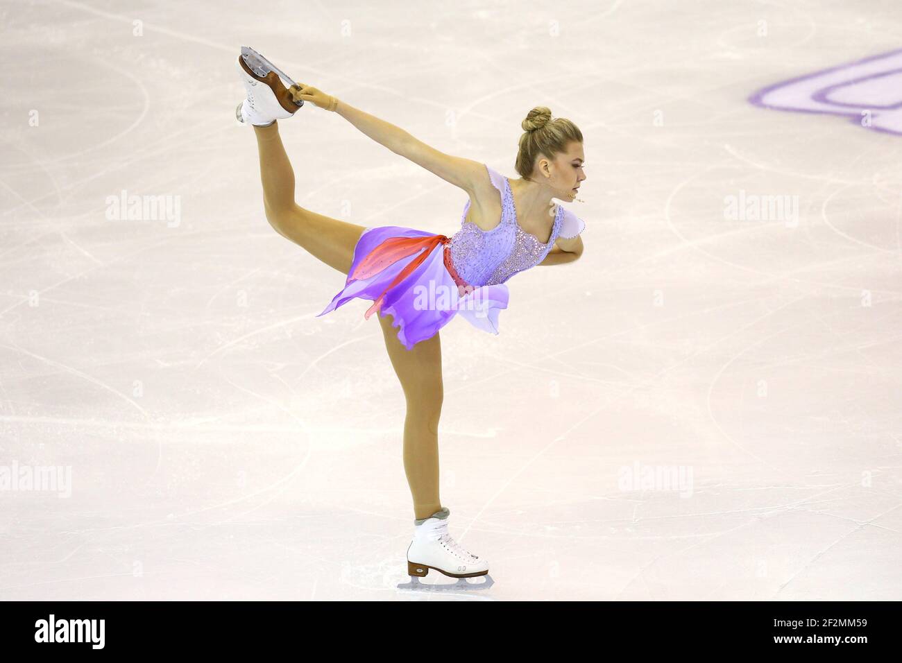 Elena Radionova of Russia competes during Ladies free program at the ...