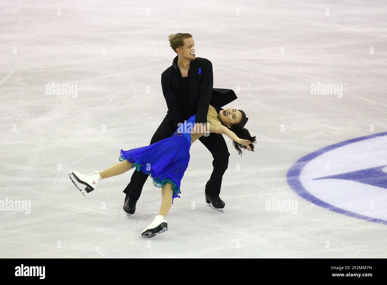 Madison Chock and Evan Bates of USA compete during Ice Dance short ...