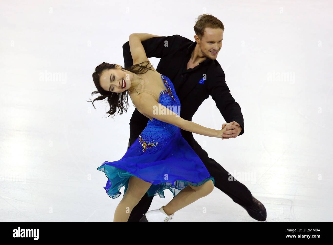 Madison Chock and Evan Bates of USA compete during Ice Dance short ...