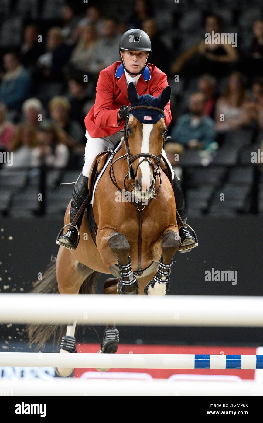 Charlie JACOBS (USA) riding CASSINJA S during the FEI World Cup Finals ...
